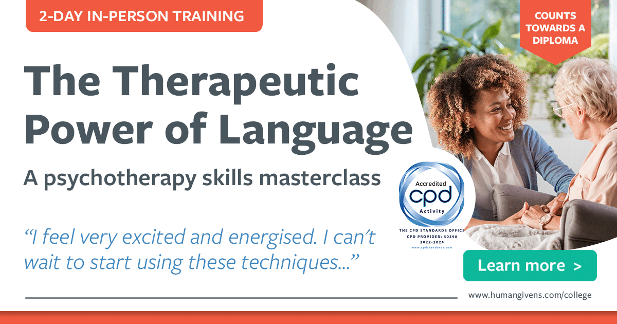 The Therapeutic Power of Language Masterclass | HG College