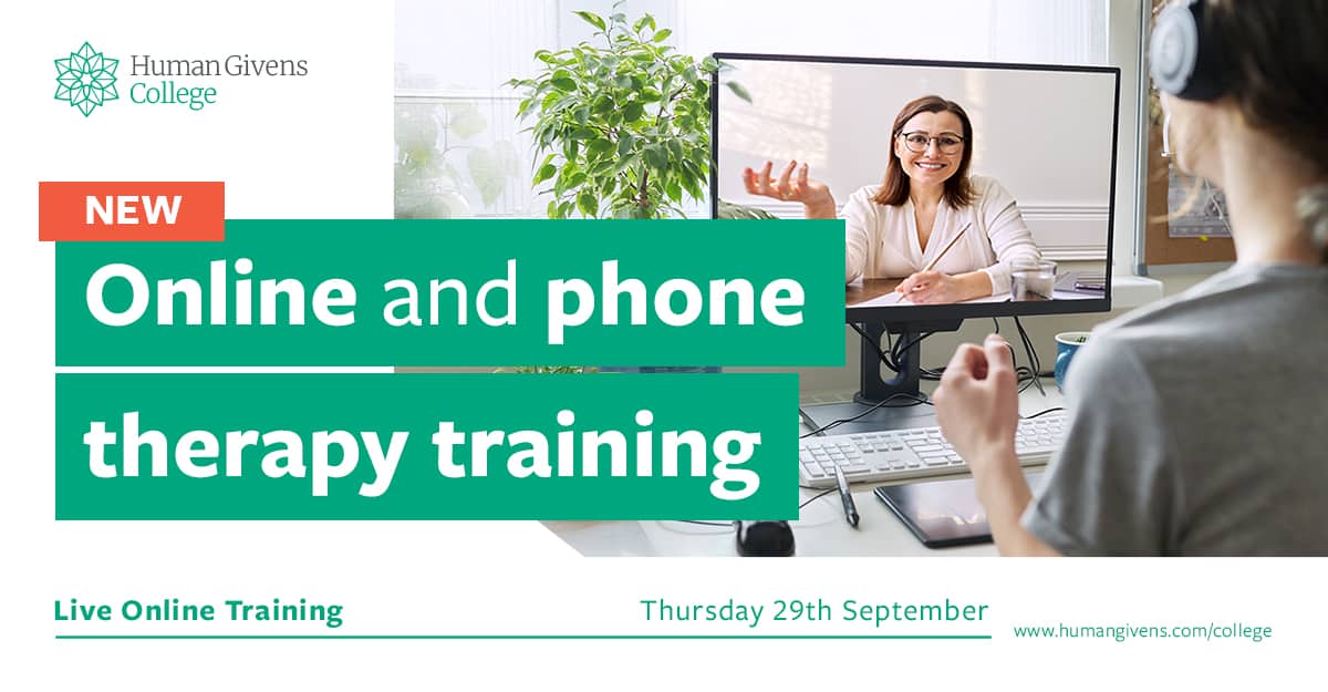 Online and phone therapy training - Human Givens College
