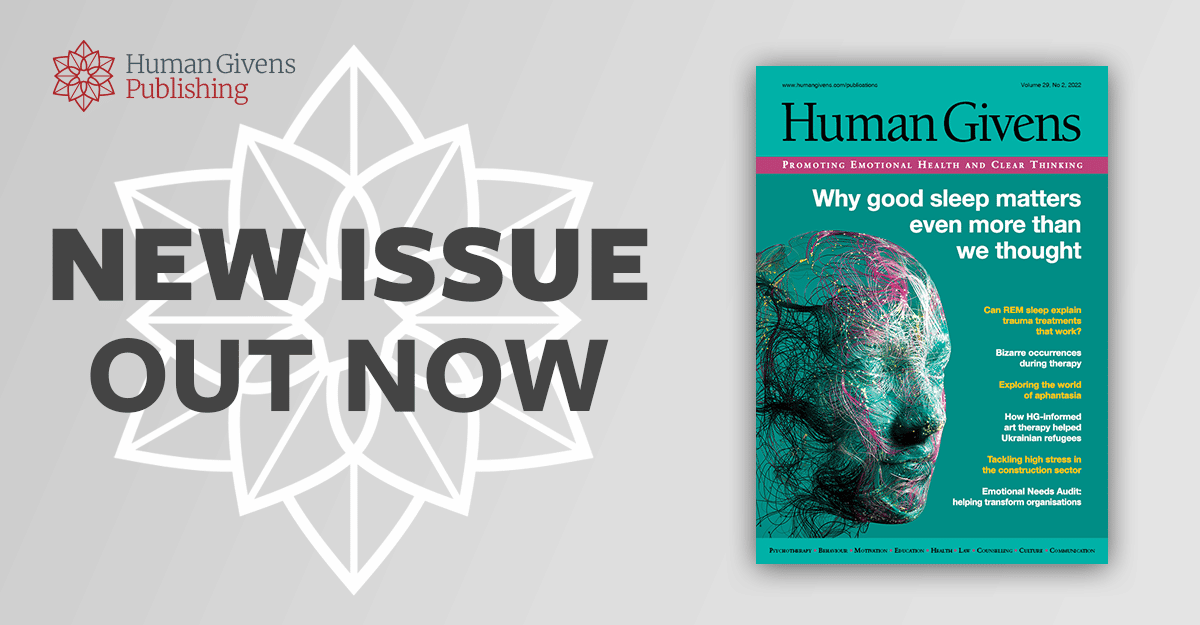 HG Journal: Volume 29, No 2, 2022 | Human Givens Publishing