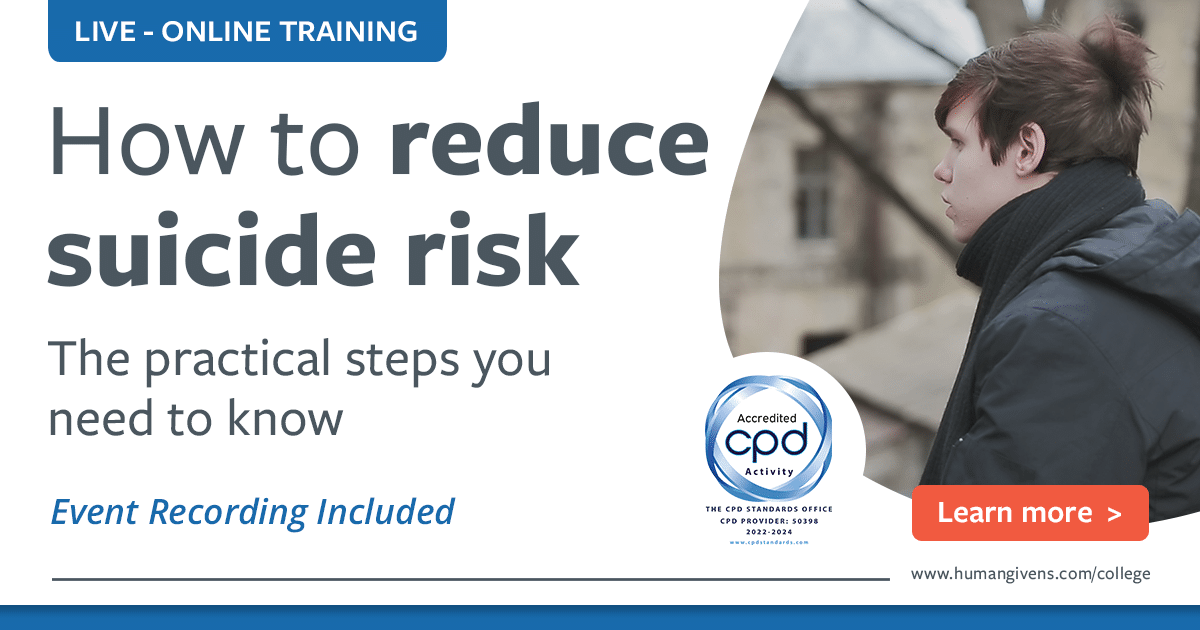 Suicide Prevention Training Course - Accredited Online CPD
