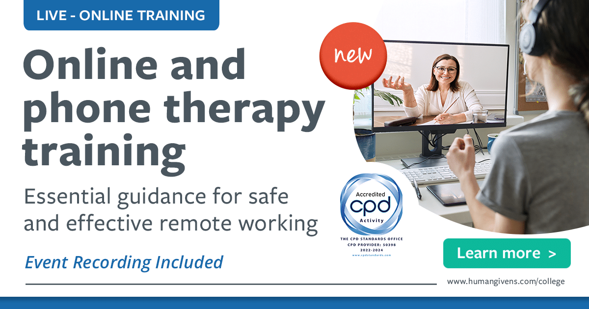 Online and phone therapy training - Human Givens College